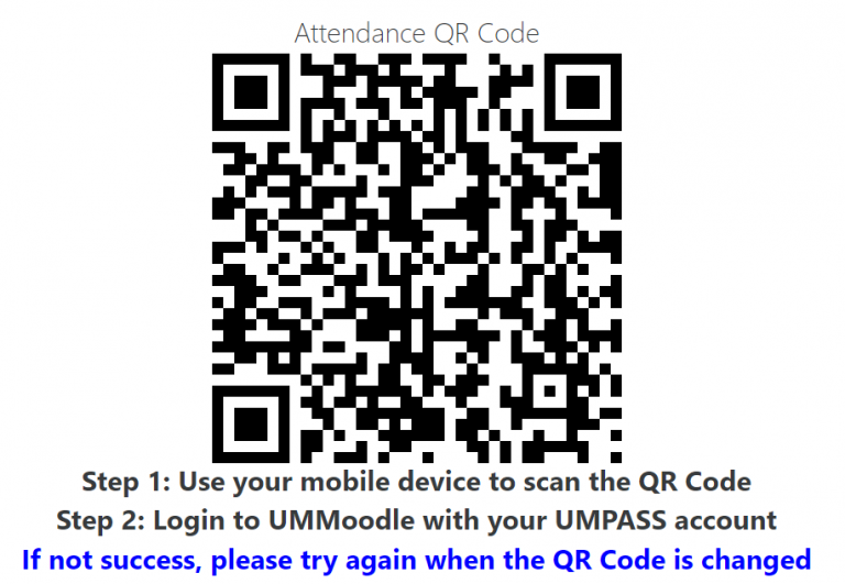 How to take attendance in a large class using dynamic QR code – ICTO – FAQ