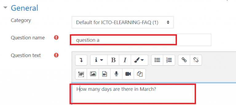 How to create a multiple choice exercise in UMMoodle? – ICTO – FAQ