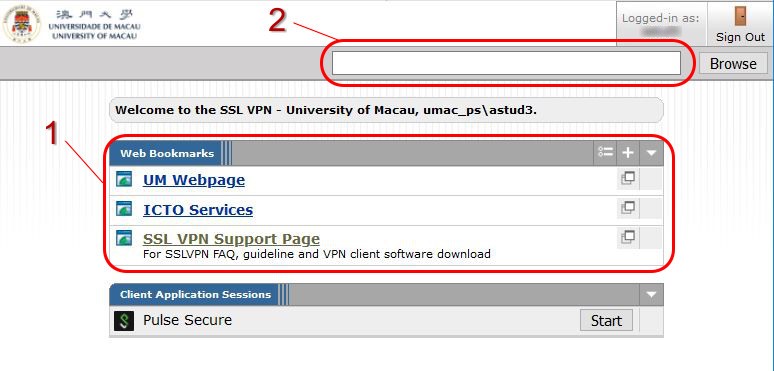 How to browse other Intranet webpages in SSL VPN page? – ICTO – FAQ