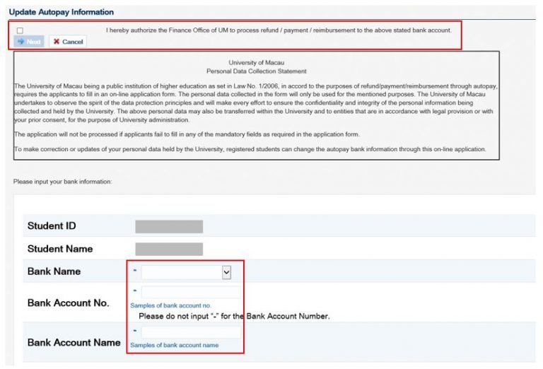 How to update the Autopay Information? – ICTO – FAQ
