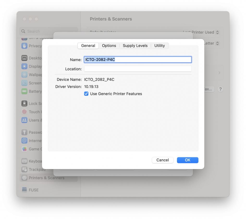 How to connect Network Printer on Campus? – ICTO – FAQ
