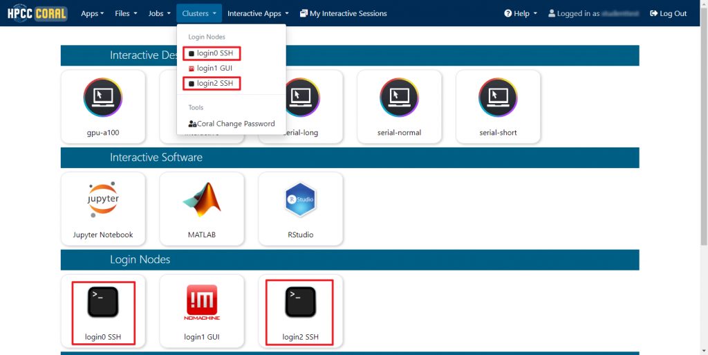 How to access the Web-Based SSH and GUI desktop on HPCC? – ICTO – FAQ