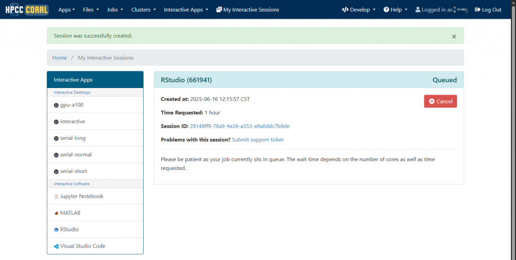 How to use Interactive Software RStudio on HPCC? – ICTO – FAQ